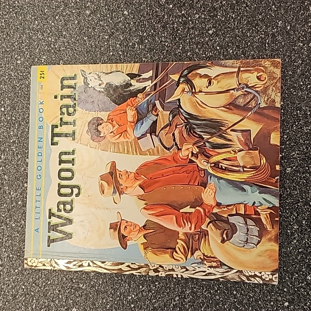 1958 Wagon Train A Little Golden Book - Gem